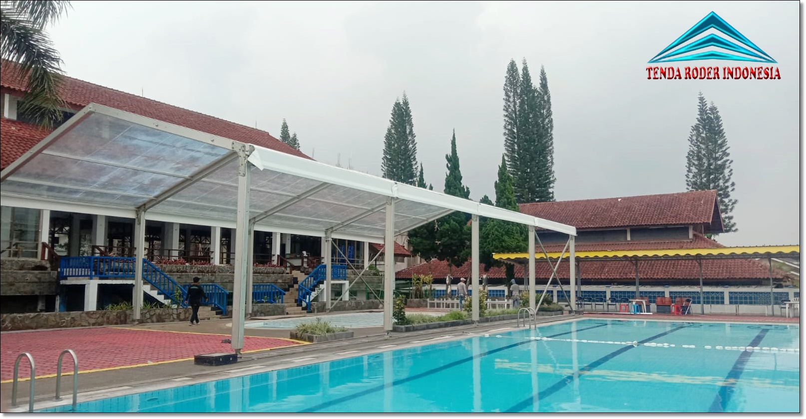 Rental Tenda Roder Ukuran 10x20 Meter Model Atap Transparan
